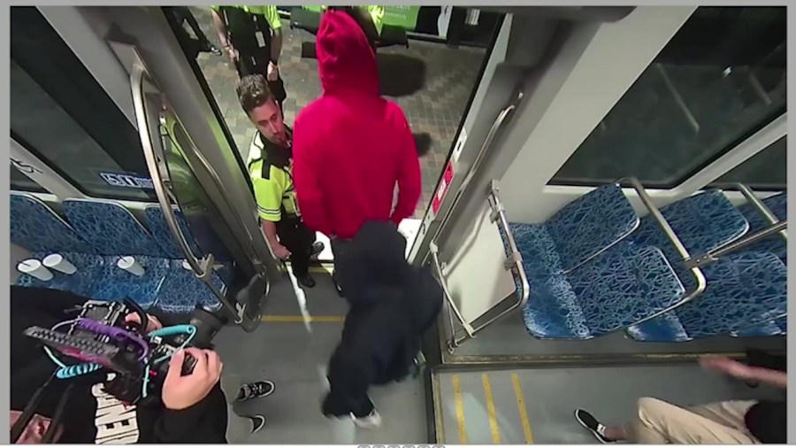 New video shows moment rapper DaBaby kicked off light rail while ...