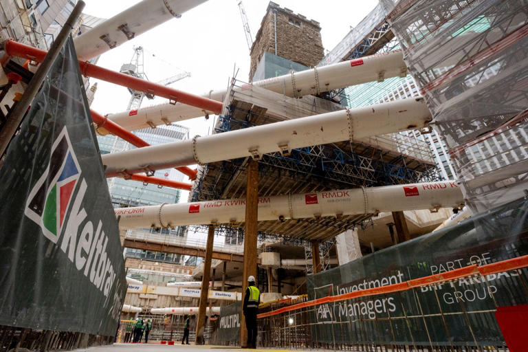 700-year-old church tower is suspended 45ft above the ground in City of ...