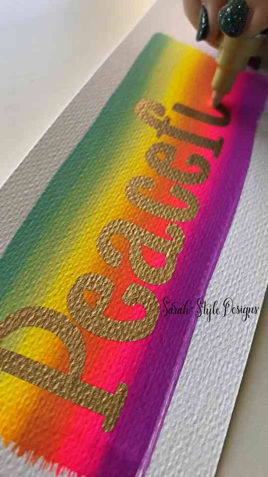 Golden Hues Meet the Rainbow: A Pure Art Celebration!