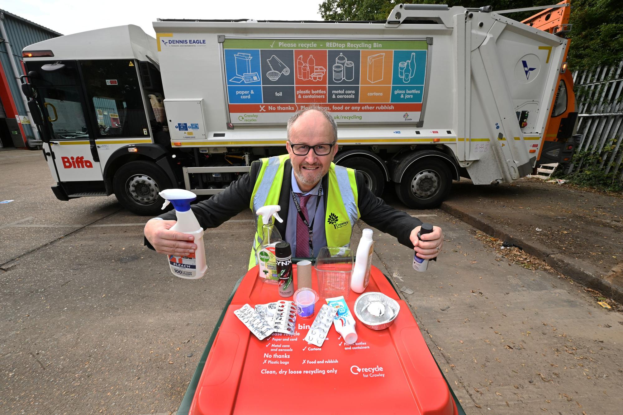 Crawley Borough Council encourages residents to recycle more