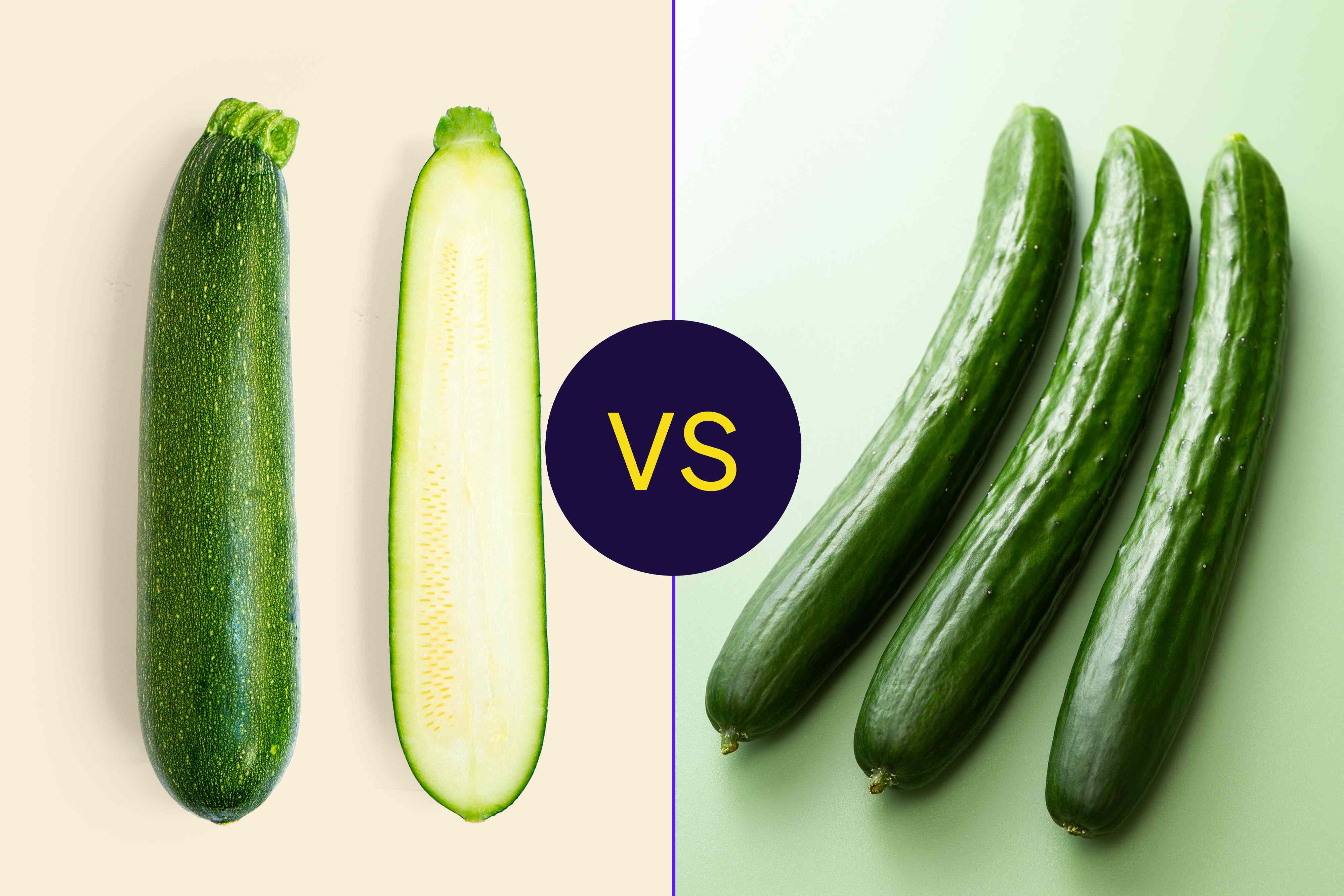 Zucchini vs. cucumber: Which is more hydrating and contains more nutrients?