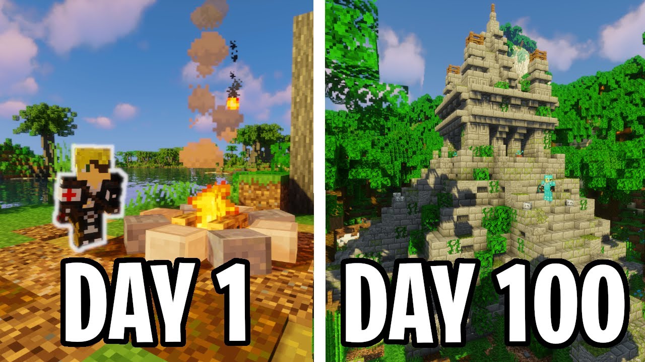 Minecraft: 100 Days Building a Jungle Civilization