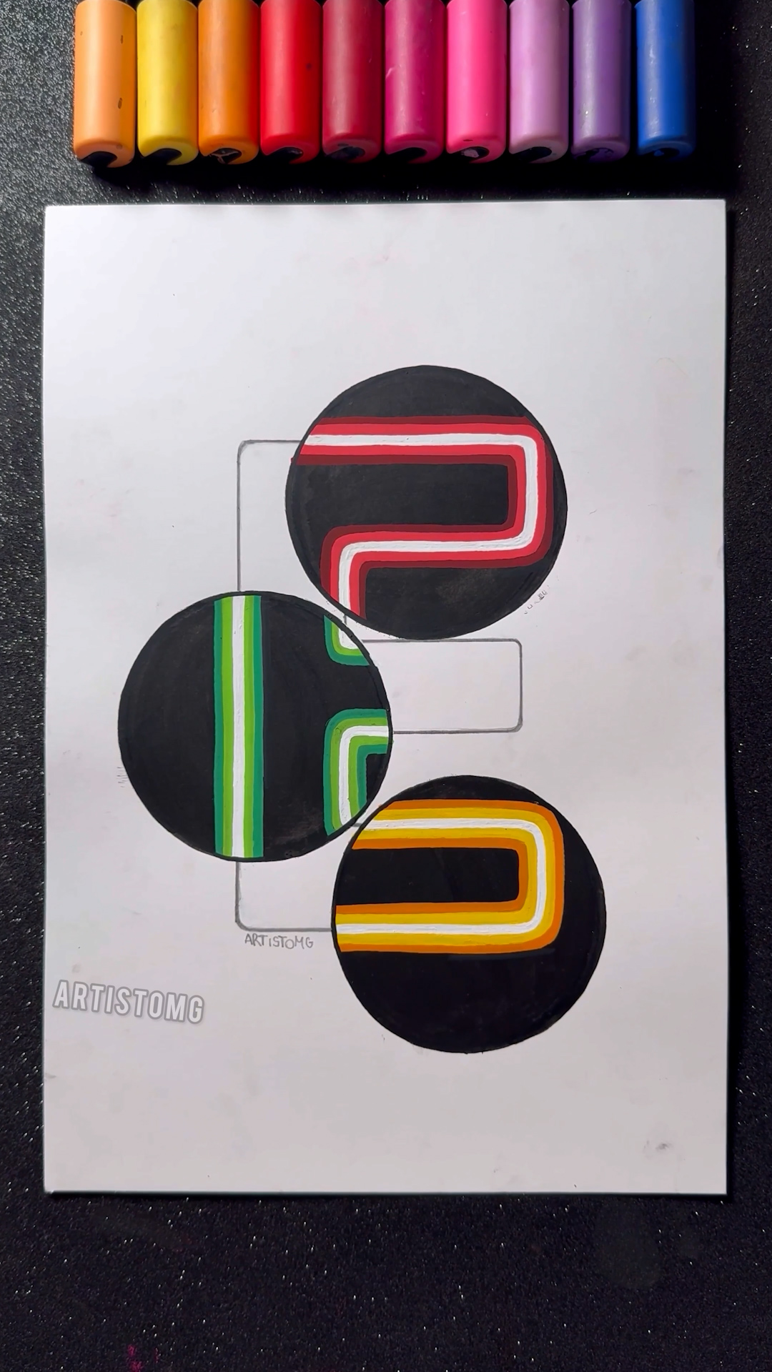 Geometric Path in Three Colors