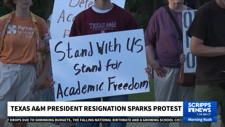 Texas A&M Community Protests for Academic Freedom