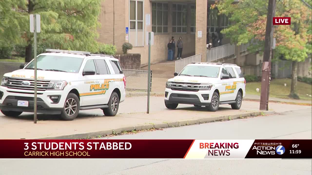 Three students stabbed at Pittsburgh Carrick High School