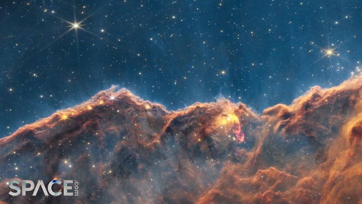 Stunning 4K imagery of cosmic cliffs captured by the James Webb Space ...