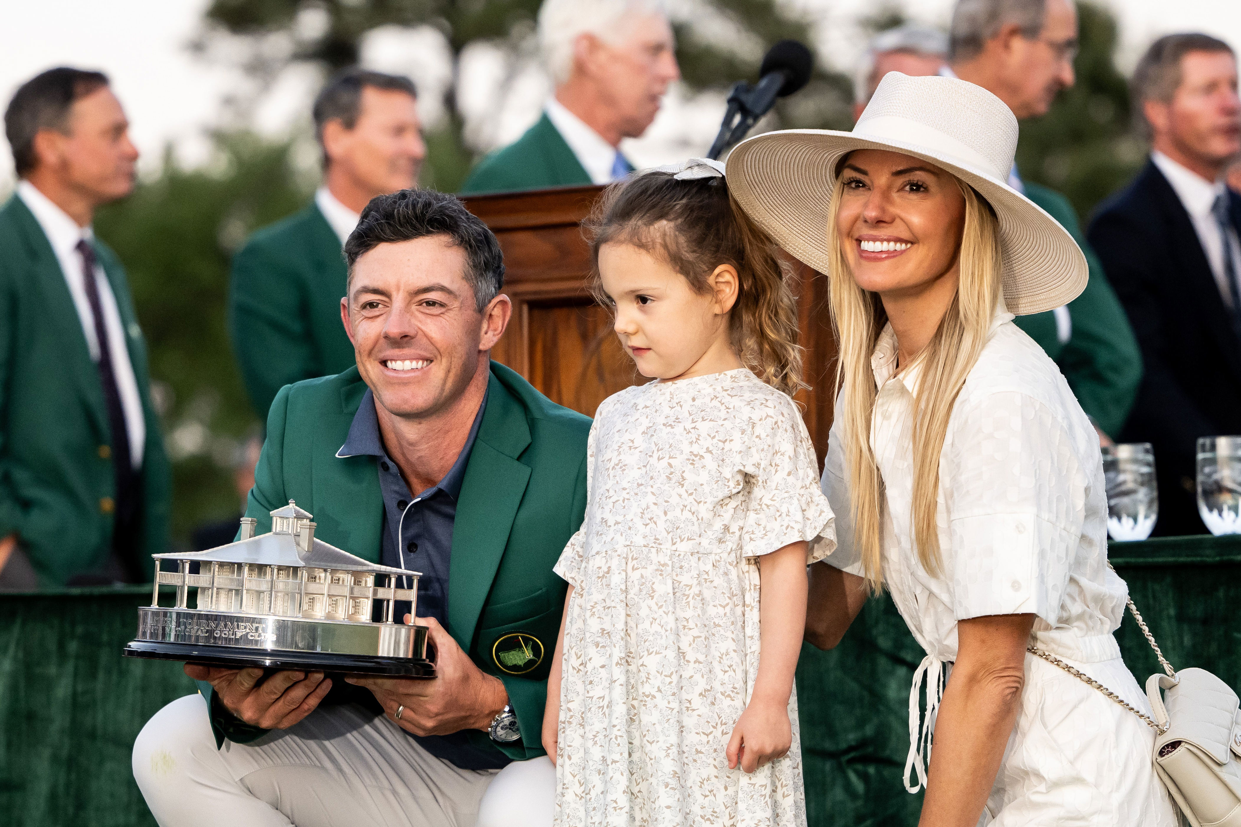 Rory McIlroy and wife Erica Stoll hold hands during Ryder Cup gala ...