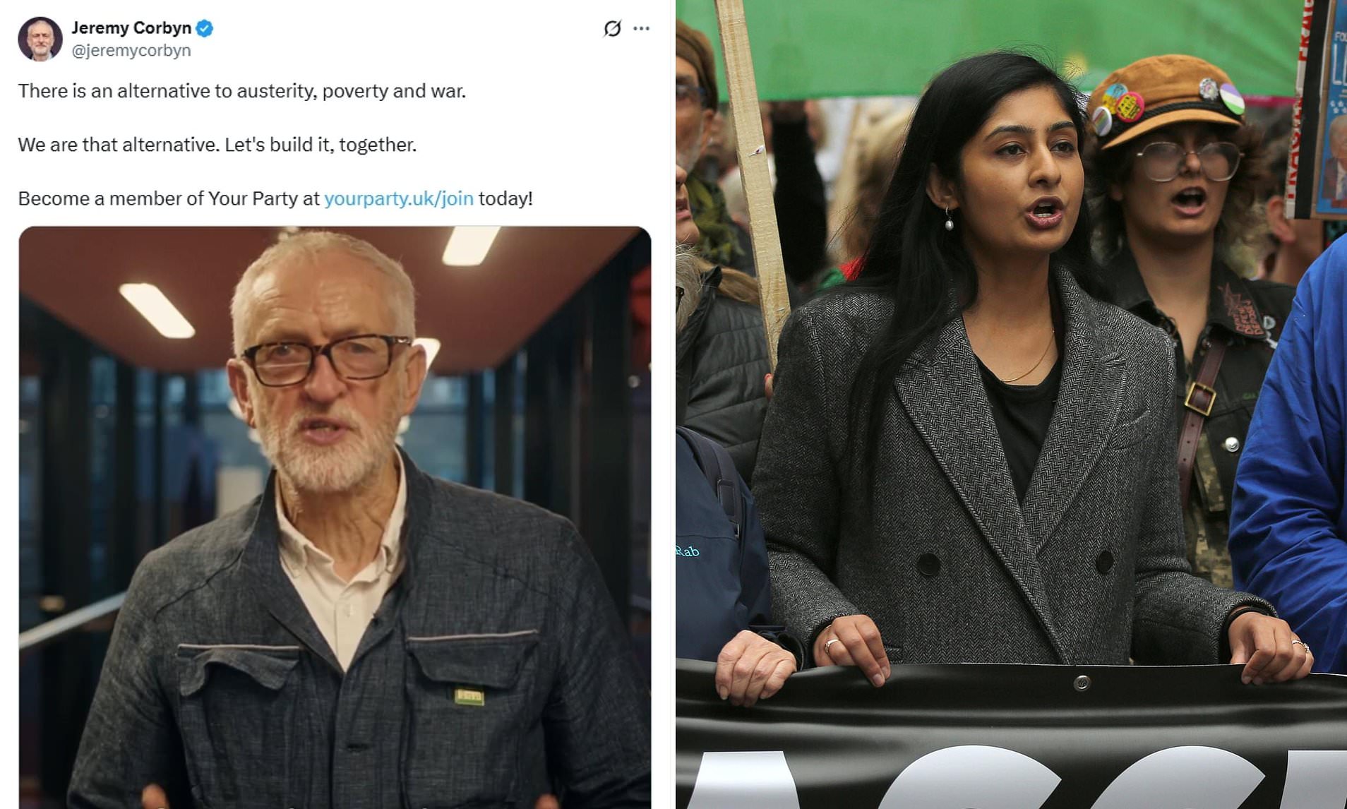 Come and join our happy united movement! Jeremy Corbyn finally launches ...