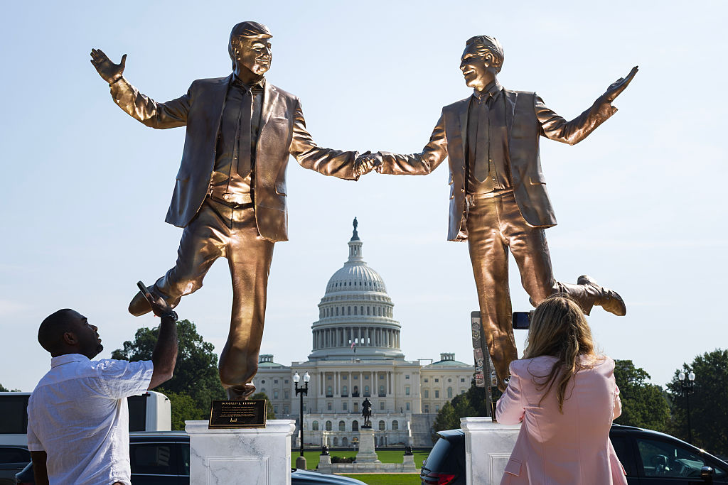 New Statue of Trump and Epstein Removed From Washington D.C.