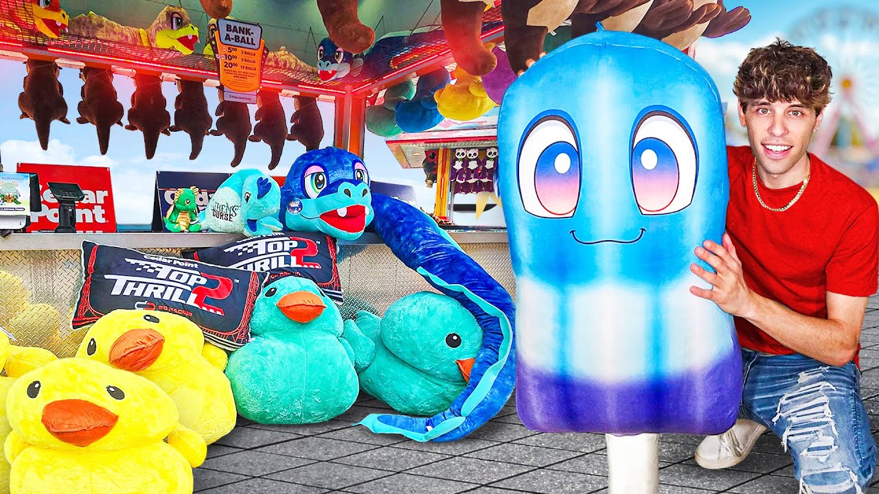 The biggest wins at Cedar Point’s carnival games