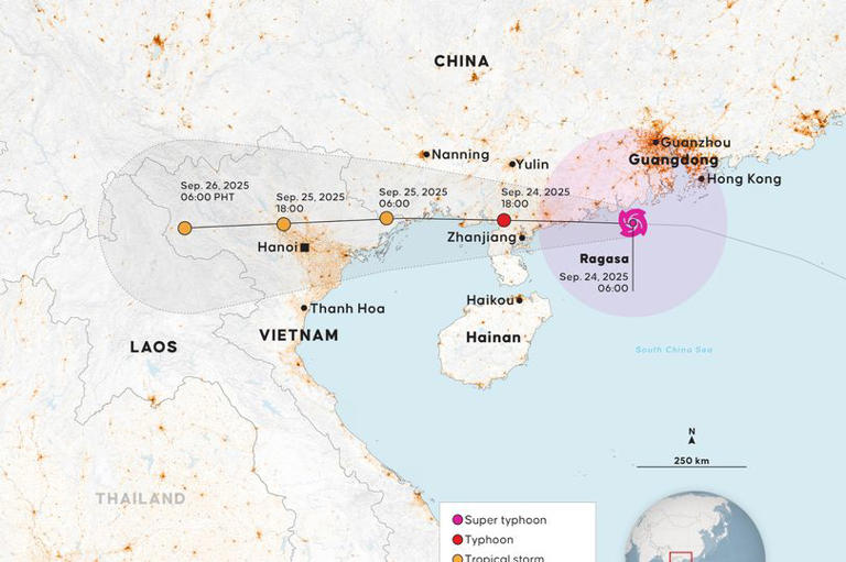 Met Office explains how typhoons form as Super Typhoon Ragasa sweeps ...