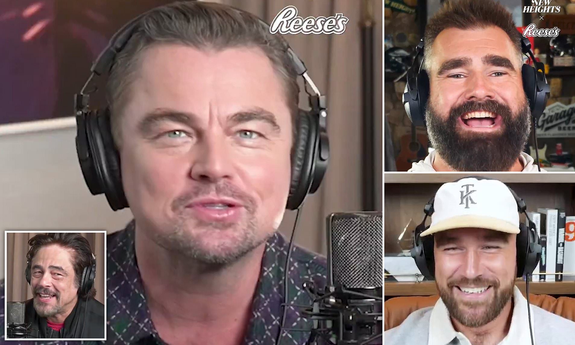 Travis and Jason Kelce score major Leonardo DiCaprio interview on New ...