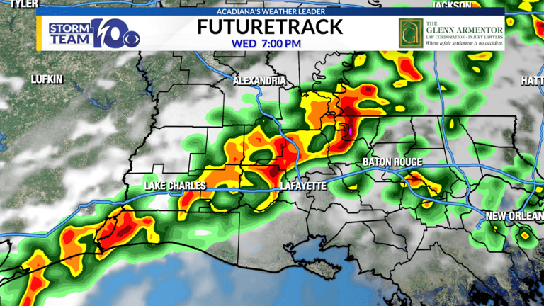 Heavy storms likely today, low risk for severe weather