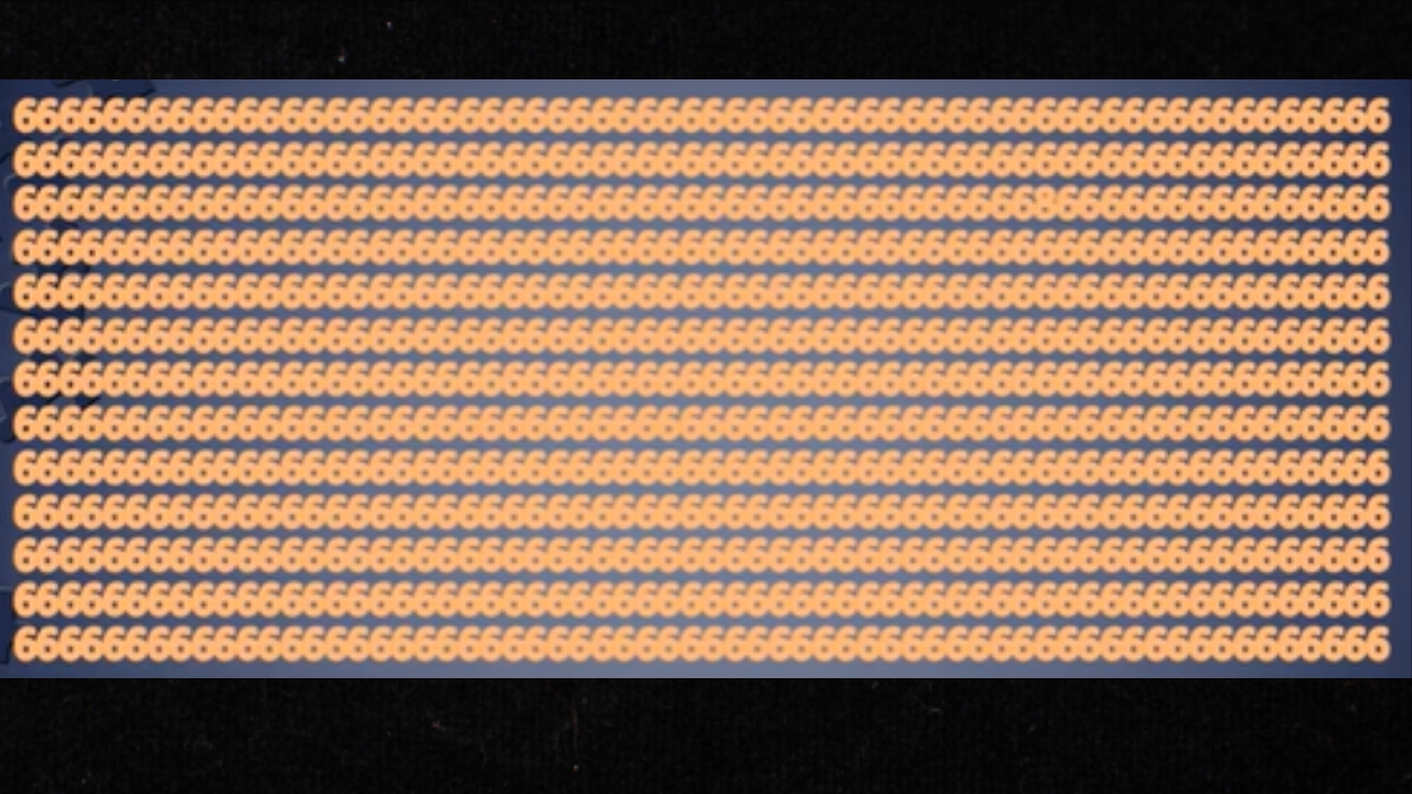 Optical Illusion: Among All The 6s, Try Spotting The Odd Number!