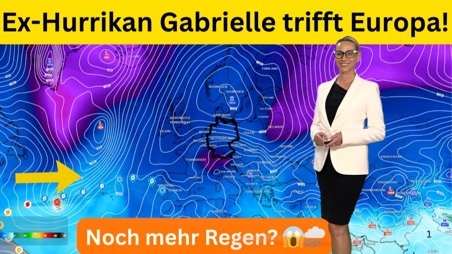 Achtung Extremwetter! Regenflut, Unwetter & Schnee – Ex-Hurrikan ...