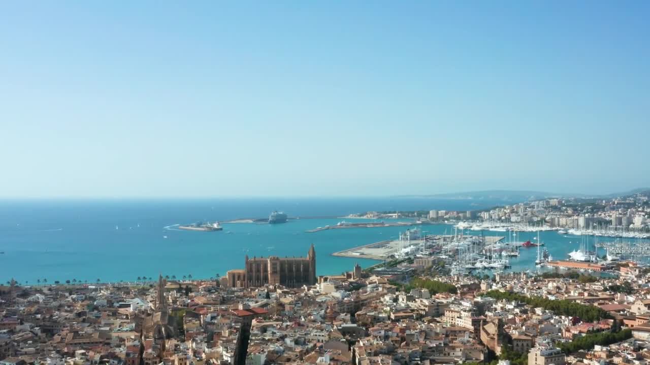 Drone Views of Palma de Mallorca: From Historic Waterfront to Gothic ...