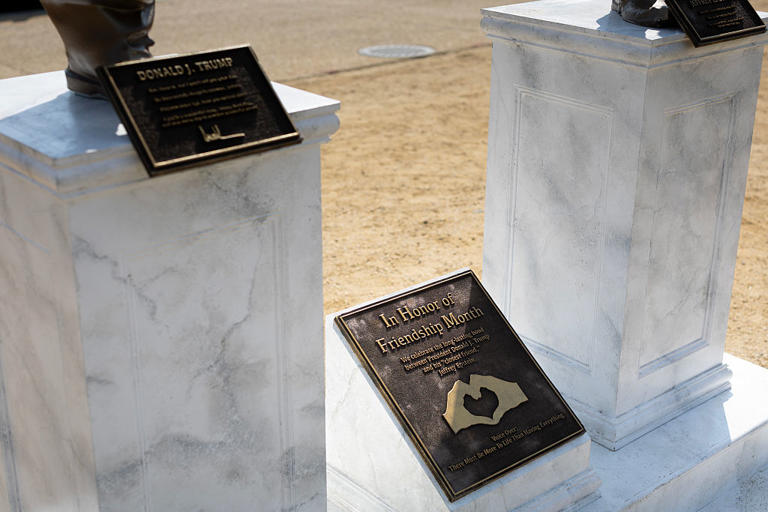 New Statue of Trump and Epstein Removed From Washington D.C.