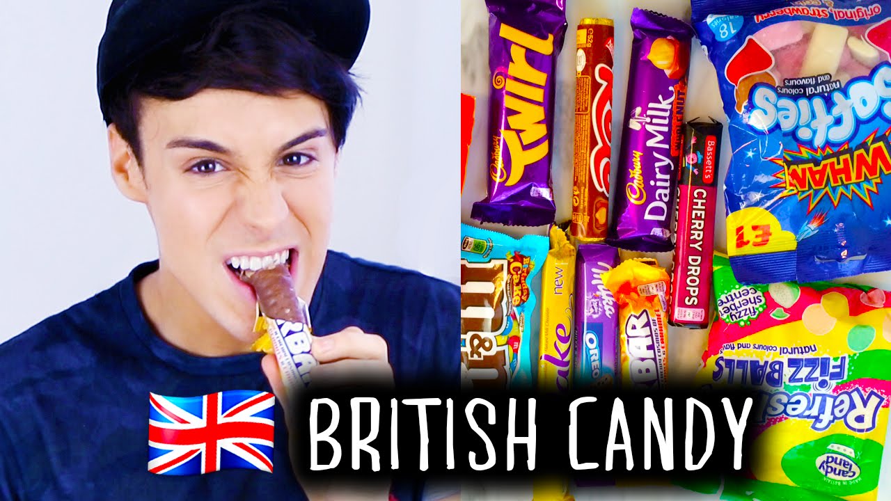 Testing British candy with Raphael Gomes