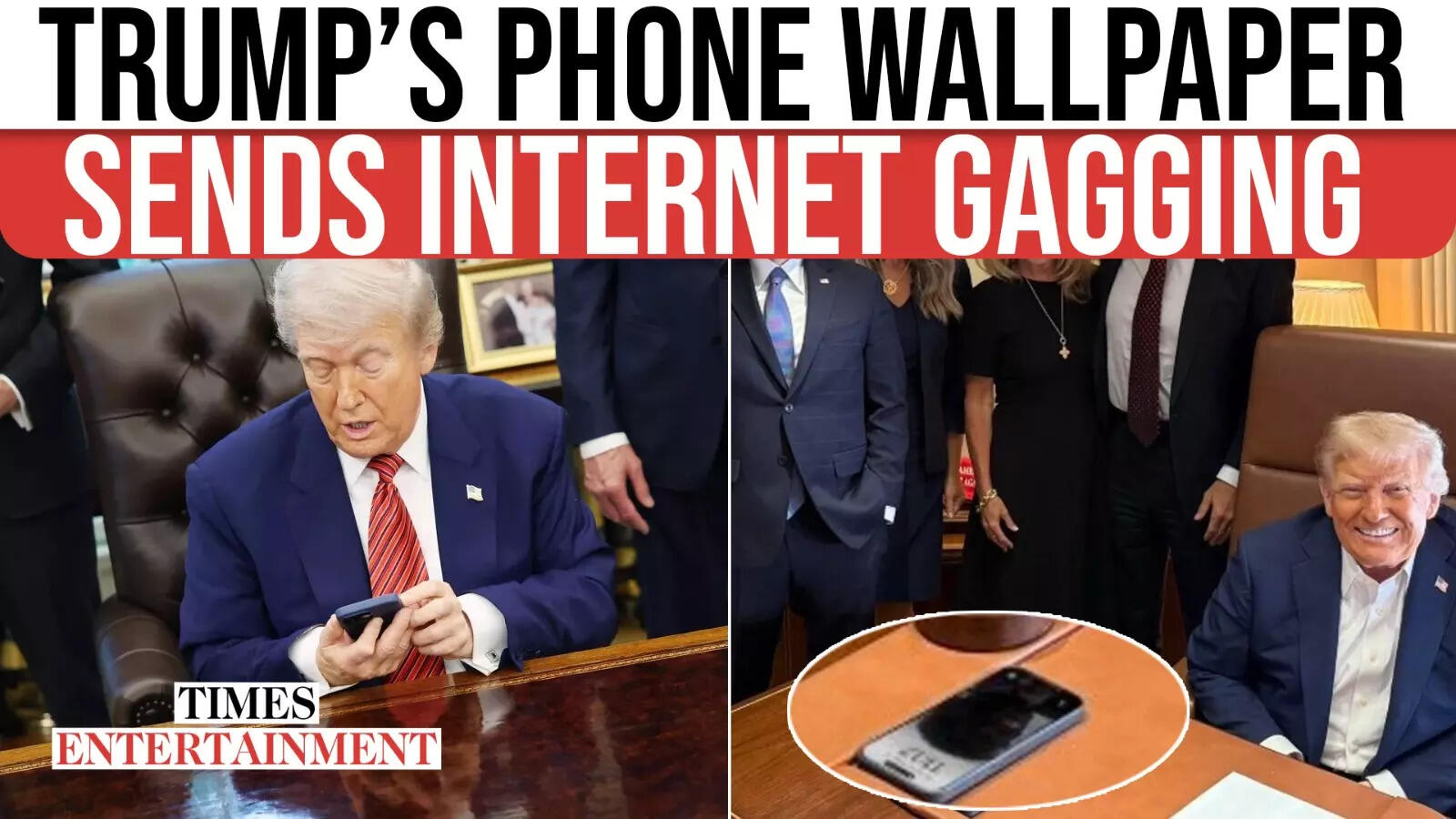 Trump’s Phone Wallpaper 'LEAKED' In Viral Photo; Internet Can’t Stop ...