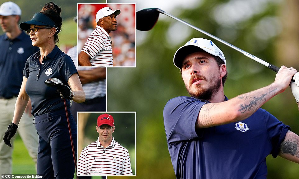 Brooklyn Beckham tees off in celebrity Ryder Cup event