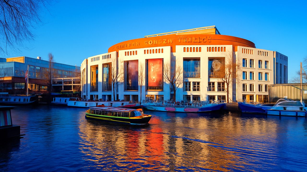 Tour a pie por el invierno de Ámsterdam – Calles y canales nevados en 4K