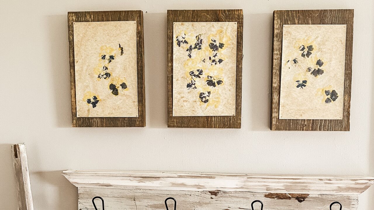 Floral designs with a textured finish