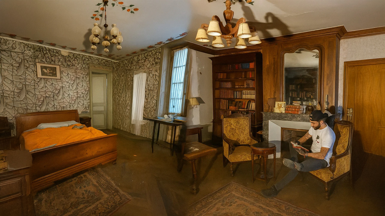 Abandoned mansion of a Hollywood film director