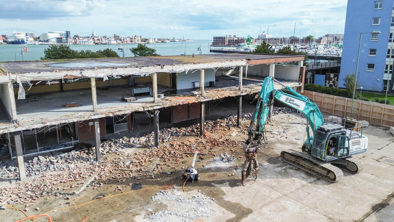 In Pictures: Demolition work begins at old Gosport Bus Station ready ...