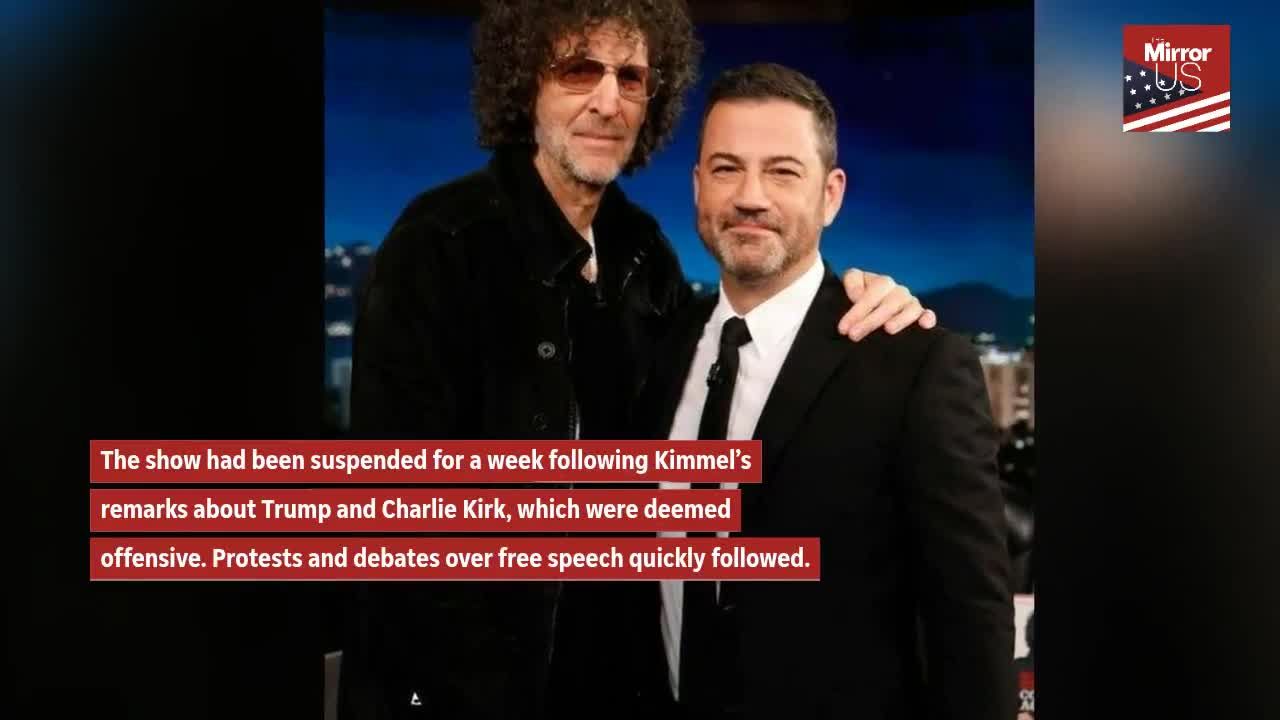 Howard Stern Jokes as Kimmel Returns After Suspension