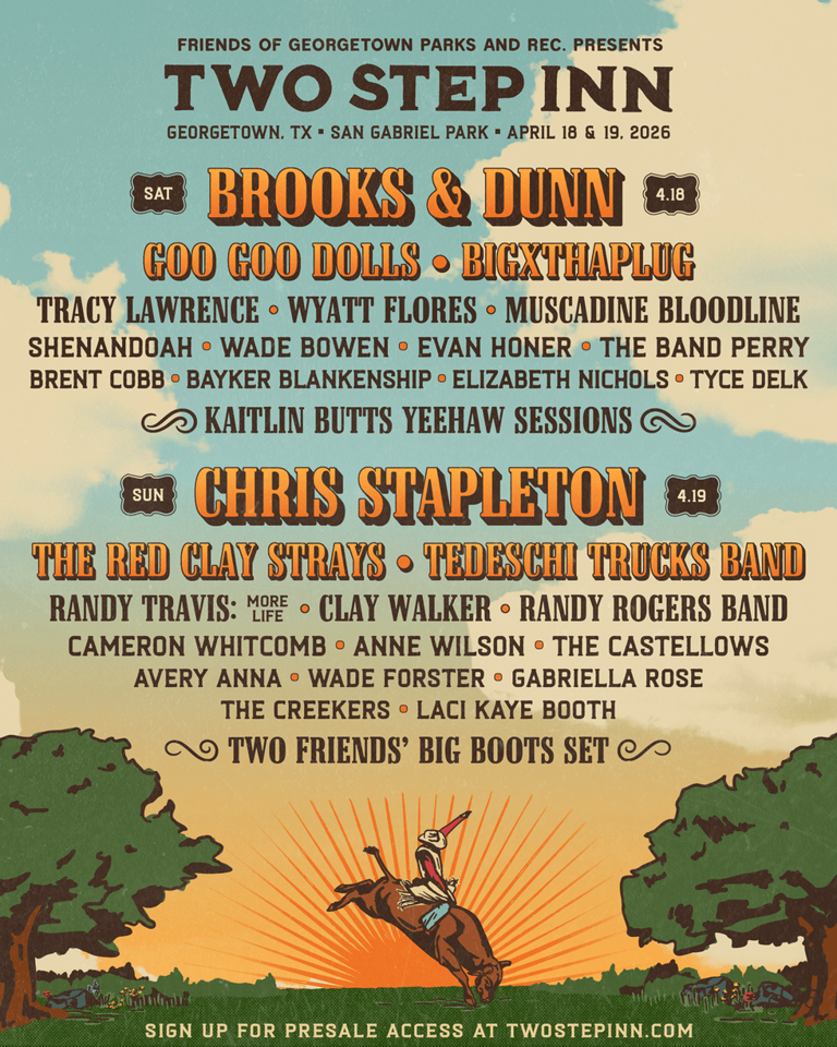 Brooks & Dunn, Chris Stapleton to headline 2026 Two Step Inn near Austin