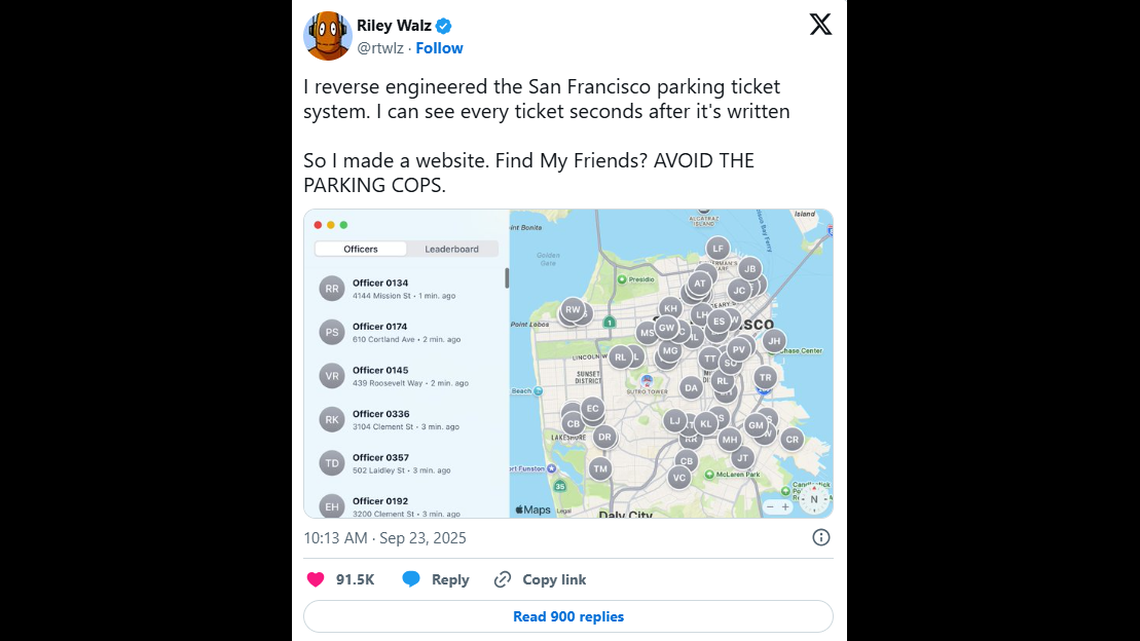 Engineer helped people avoid parking tickets with tracker. No more, CA ...