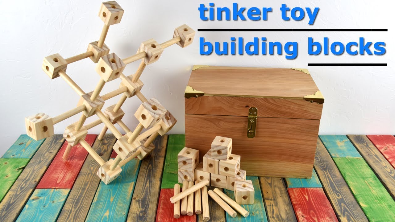 How to make homemade tinker toys - DIY gift idea