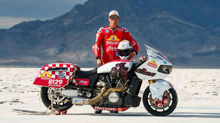 Indian Motorcycle's Tyler O'Hara Sets Record at Bonneville Salt Flats