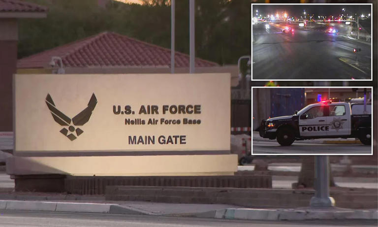 Gunman opens fire on secretive Air Force base home to Area 51