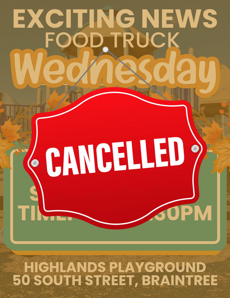 Just Announced: Weather Forces Cancellation of Popular Braintree Food ...