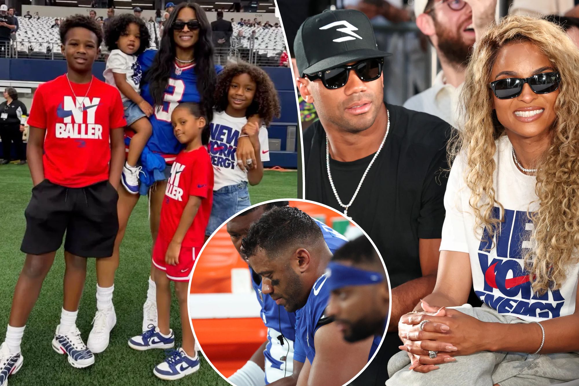 Russell Wilson and Ciara share reaction to Giants benching with ...