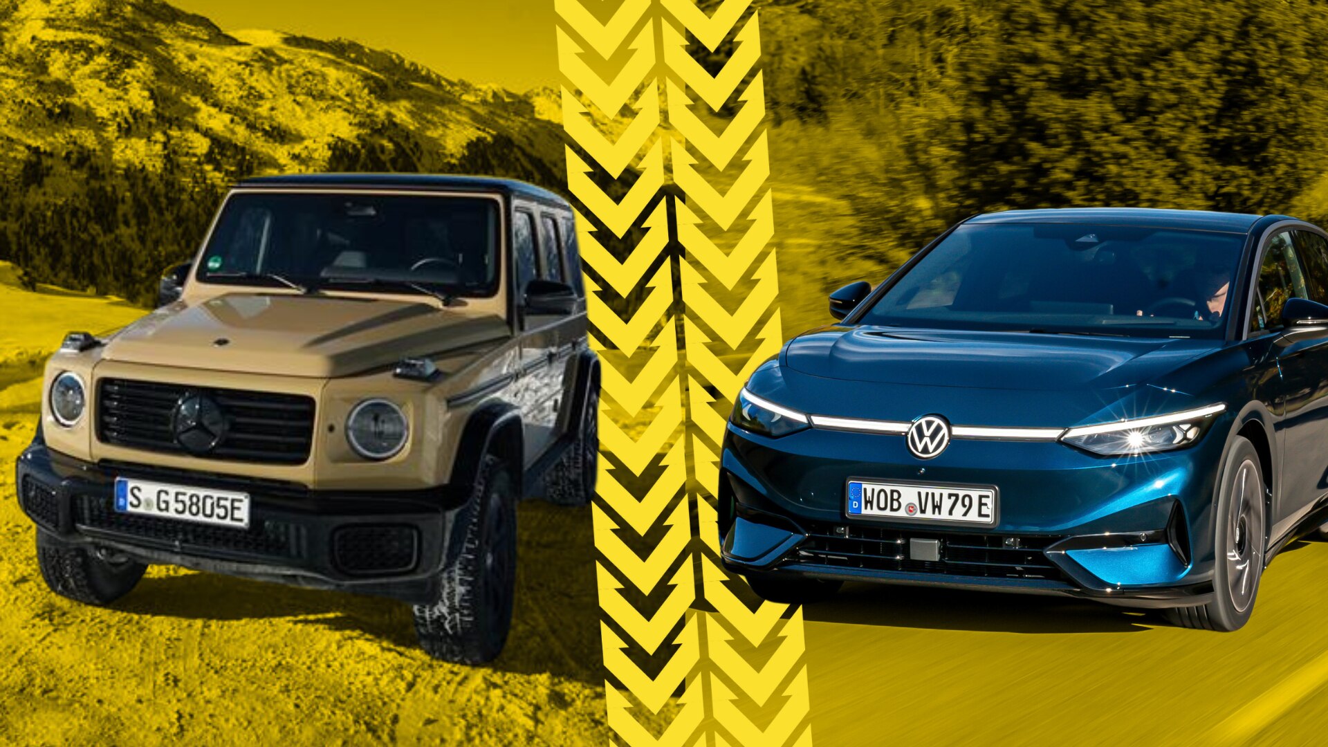 Mercedes G 580 vs VW ID.7, potência off-road ou eficiência de longo alcance