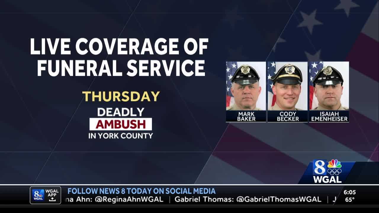 Funeral, procession details for three officers killed in ambush