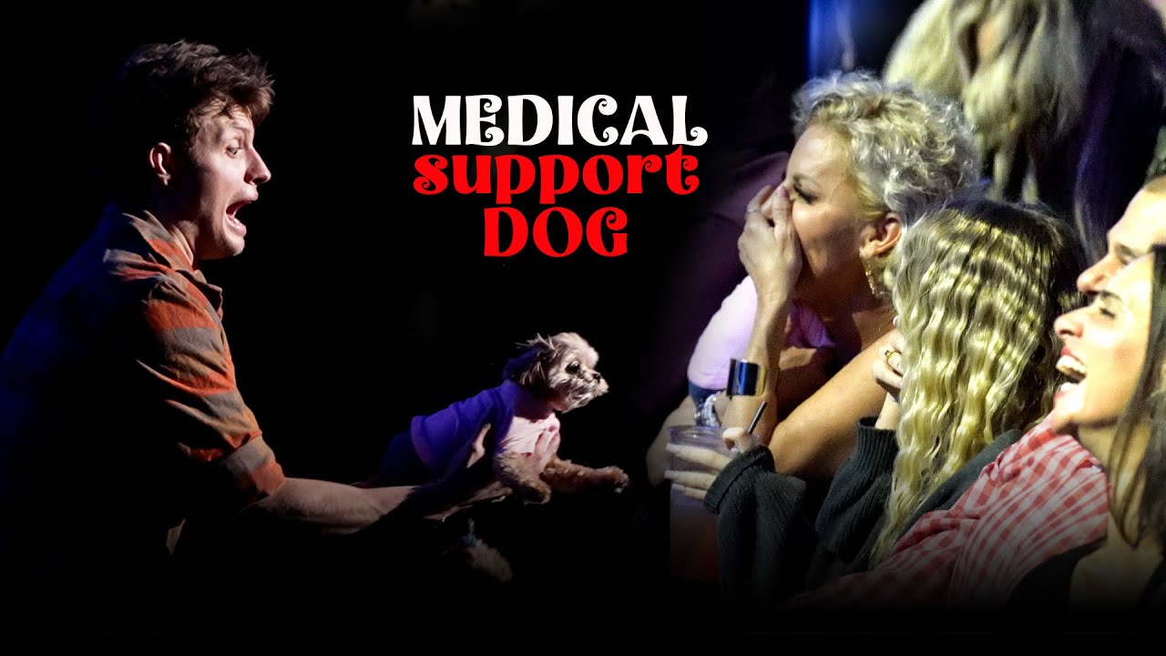 Comedian Matt Rife And A Medical Support Dog