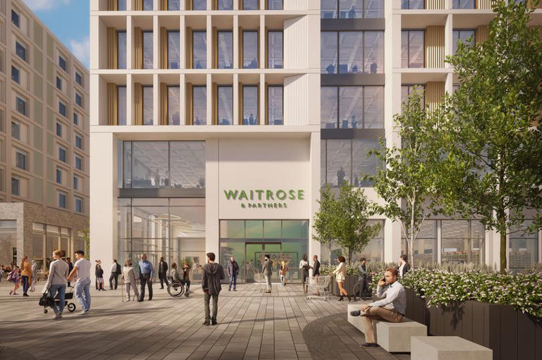 Huge seven-storey office building above Waitrose store planned for new ...
