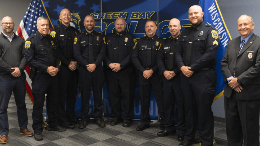 Green Bay police promote six officers during ceremony