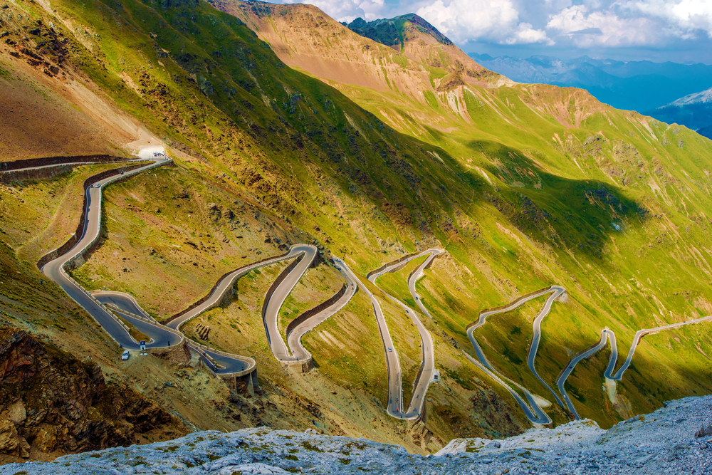 Mountain passes in the Alps worth driving