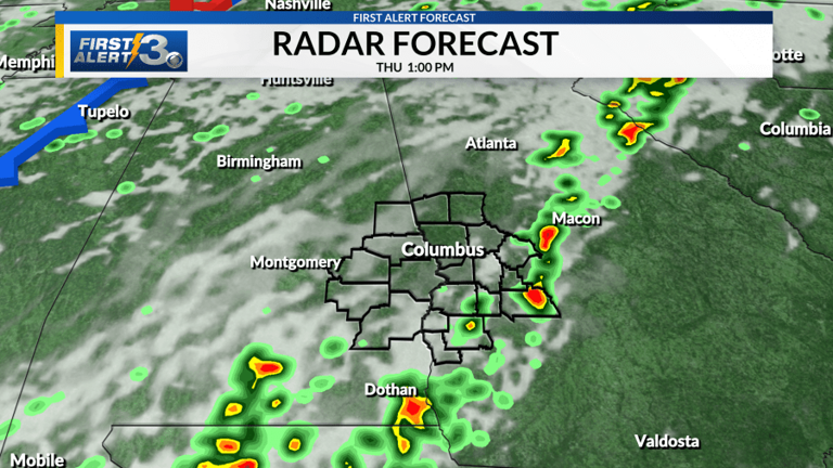 Much-needed rain arriving Thursday for Columbus, Ga