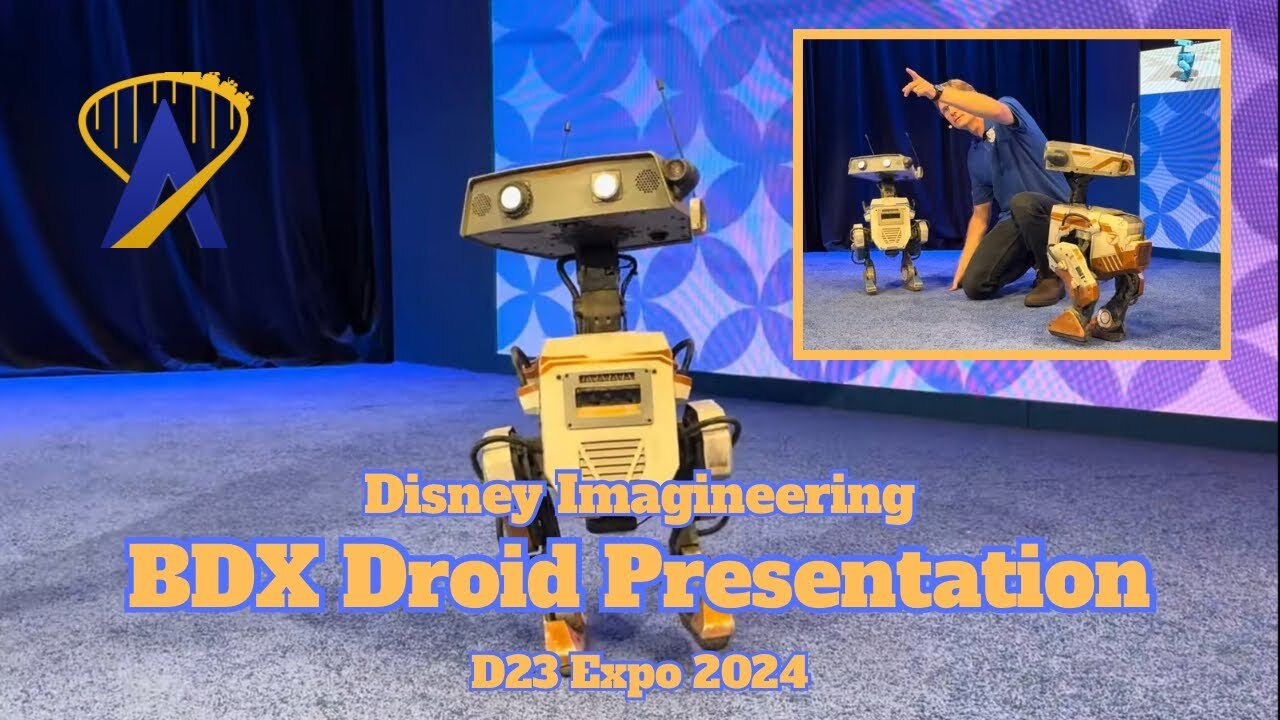 BDX Droid Presentation from Disney Imagineering at D23 Expo 2024