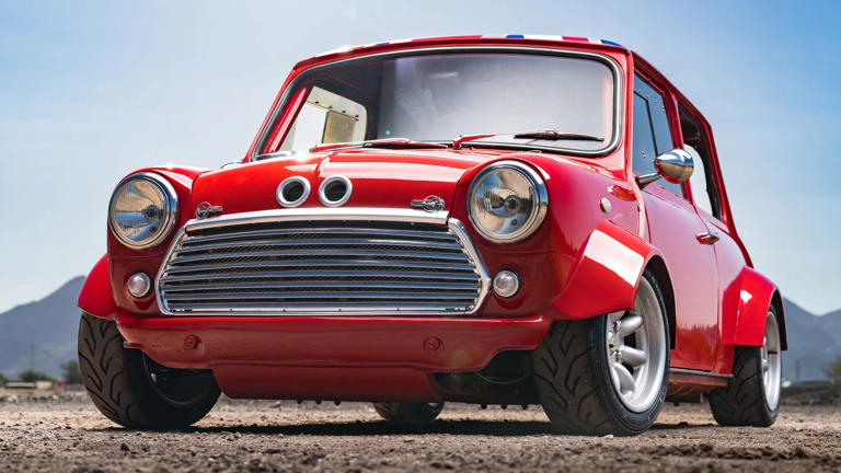 You want this twin-Yamaha-engined, hugely modified classic Mini