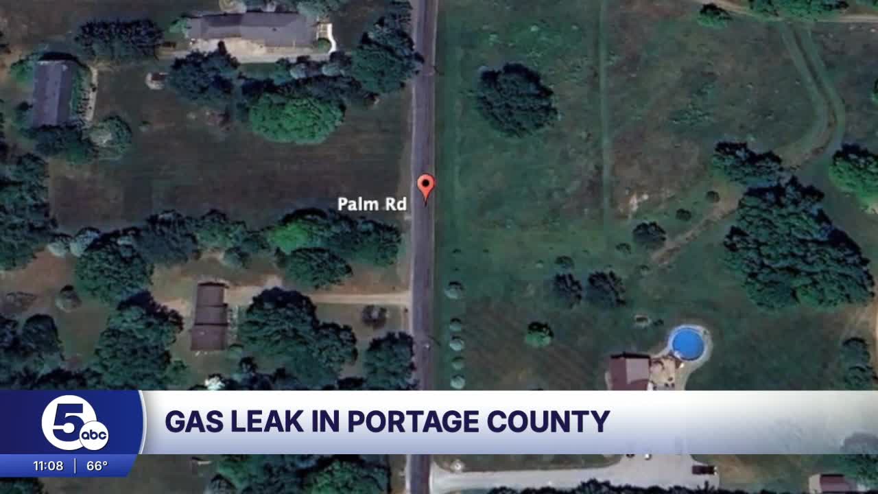 Car crash in Suffield Township causes 'major' natural gas leak; fire ...