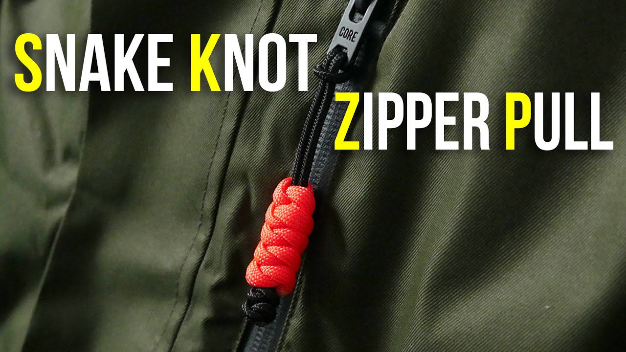 How to make a snake knot paracord zipper pull – step-by-step DIY