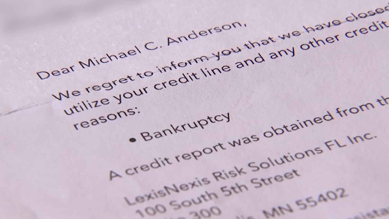 Mesa man fights false bankruptcy report