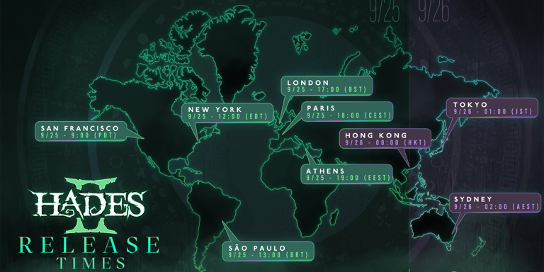 Hades 2 Release Time: Global Launch Schedule by Region
