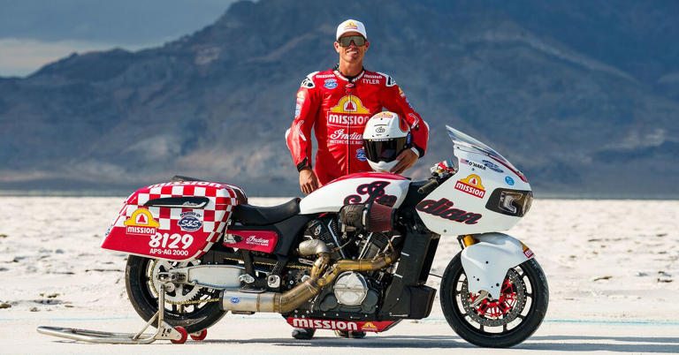 Indian Motorcycle's Tyler O'Hara Sets Record at Bonneville Salt Flats